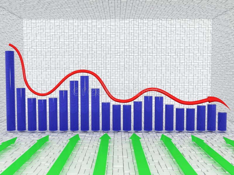 Graph Inside the White Box â„–2 Stock Illustration - Illustration of ...