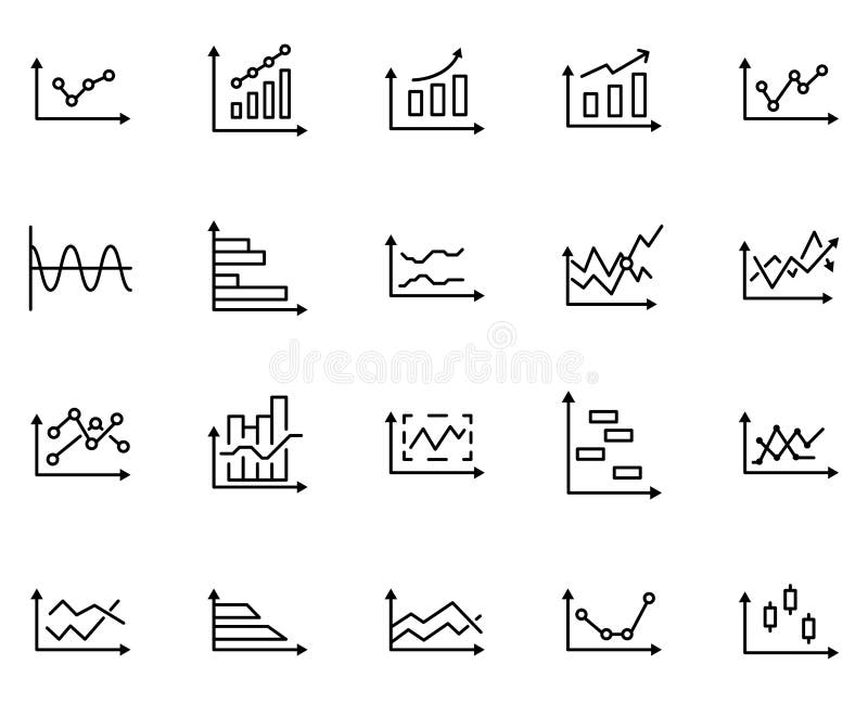 Graph line icon stock vector. Illustration of success - 190295398