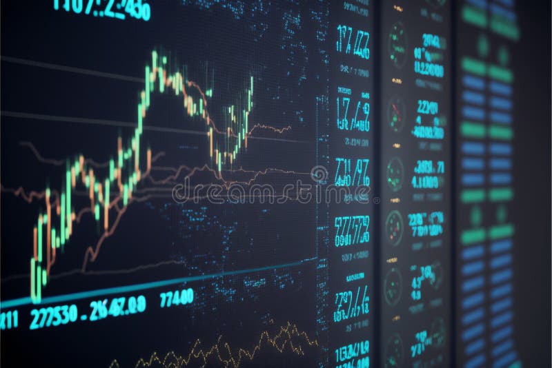 Graph of Market Indicator. Stock Data Concept, Financial Statistic ...