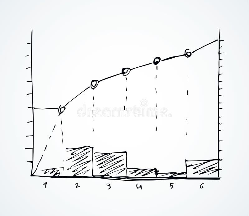 Graph of Mathematical Calculations. Vector Drawing Stock Vector ...
