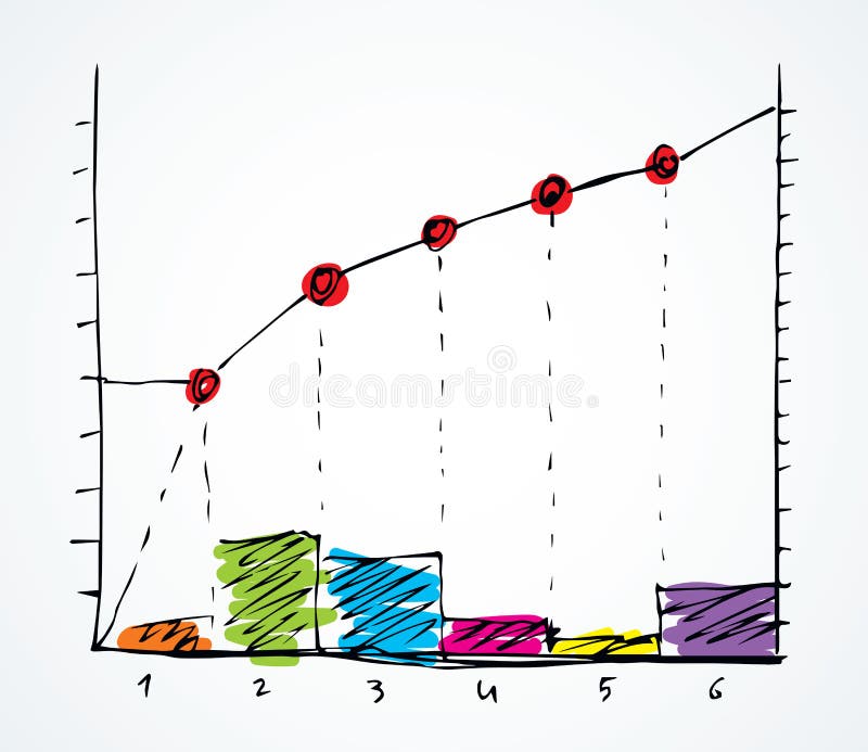 Graph of Mathematical Calculations. Vector Drawing Stock Vector ...