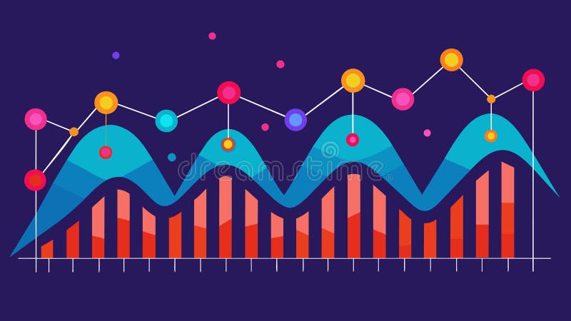 A Graph with Multiple Peaks and Valleys Symbolizing the Fluctuations in ...