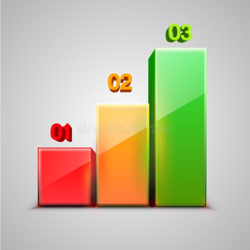 Graph numbered template stock vector. Illustration of element - 189156943