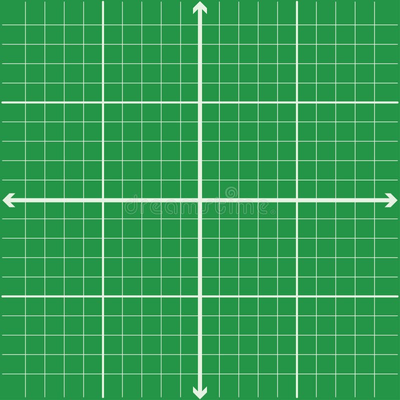 Graph Page Vector with Axis Lines Using Green Color for Education Stock ...