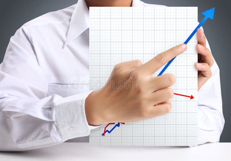 Graph of paper stock photo. Image of adult, chart, earning - 28244410