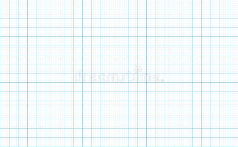 Graph Paper Background. White Paper with Blue Grid Stock Vector ...