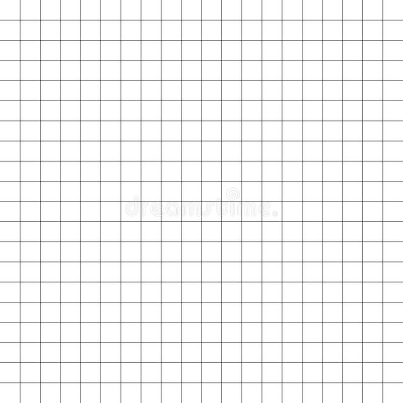 Graph Paper Black Grid White Background Vector Stock Illustration ...