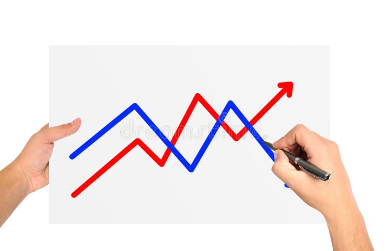 Graph on paper stock photo. Image of design, chart, graphic - 32785588