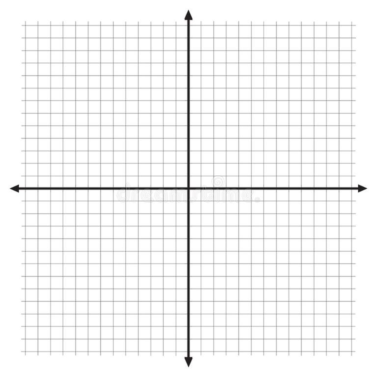 Graph Paper Icon. Grid with Axes. Black Arrows. Vector Illustration ...