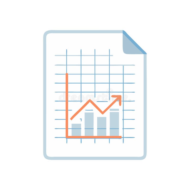 Graph Paper Icon for Drawing Stock Vector - Illustration of symbol ...