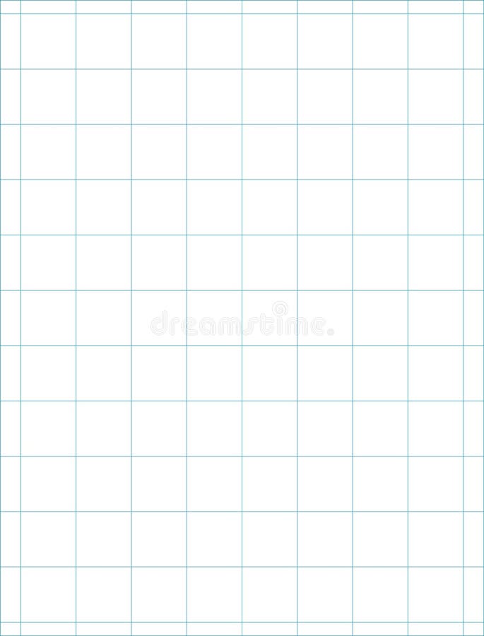 Graph Paper 1 Inch Squares Printable Template A4 Notebook Format. Graph ...