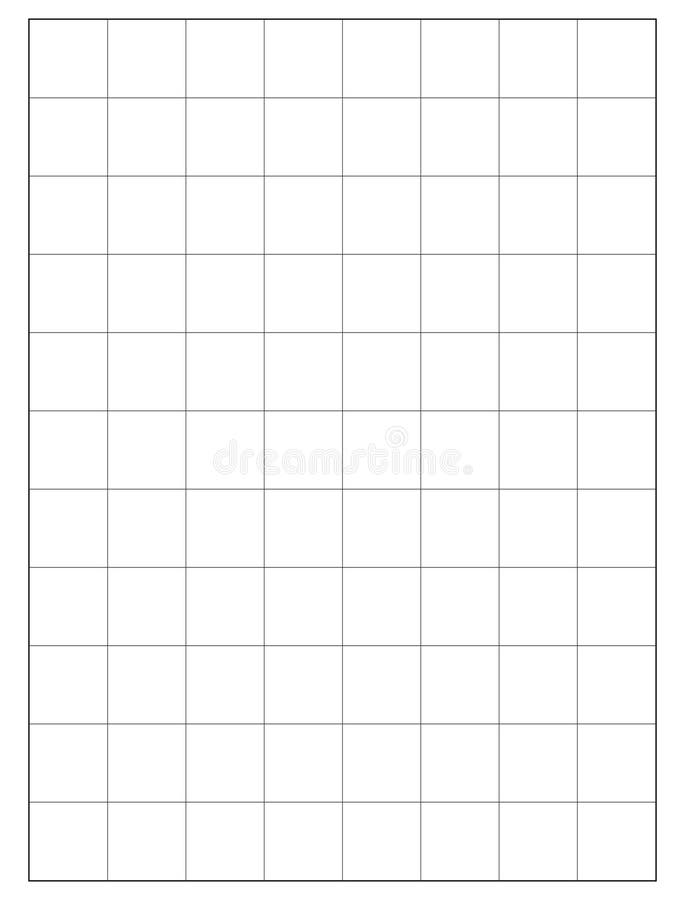 Graph Paper 1 Inch Squares Printable Template A4 Notebook Format. Graph ...