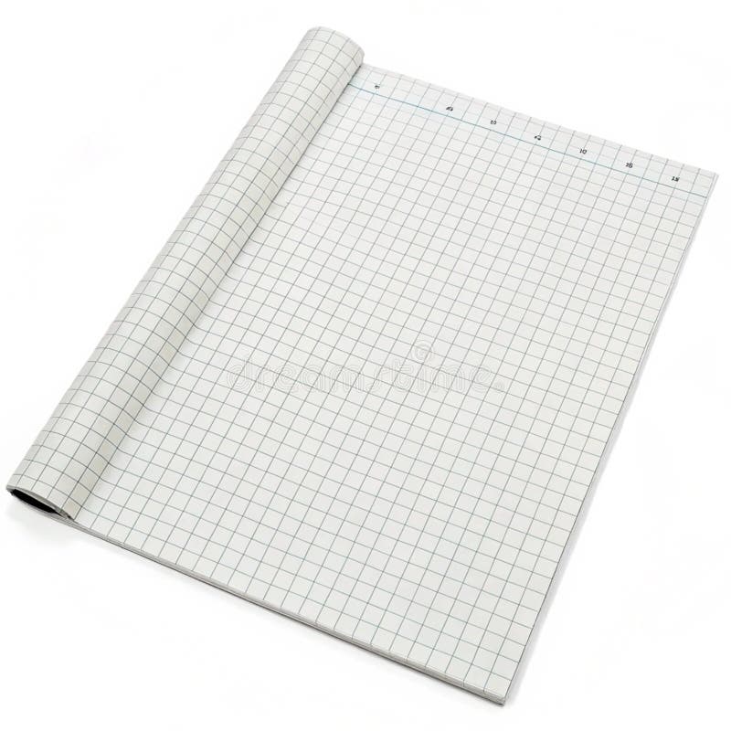 Graph Paper on White Background Stock Illustration - Illustration of ...