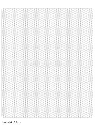 Graph Paper Isometric Half Centimeter Squares Printable Template A4 ...