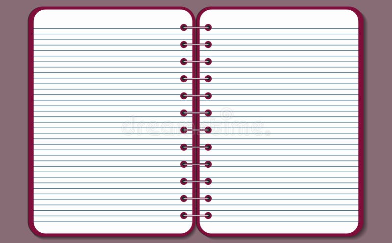 Graph Paper. Open Notepad. Printable Lined Grid Paper with Color Lines ...