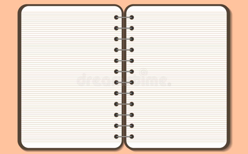 Graph Paper. Open Notepad. Printable Lined Grid Paper with Color Lines ...