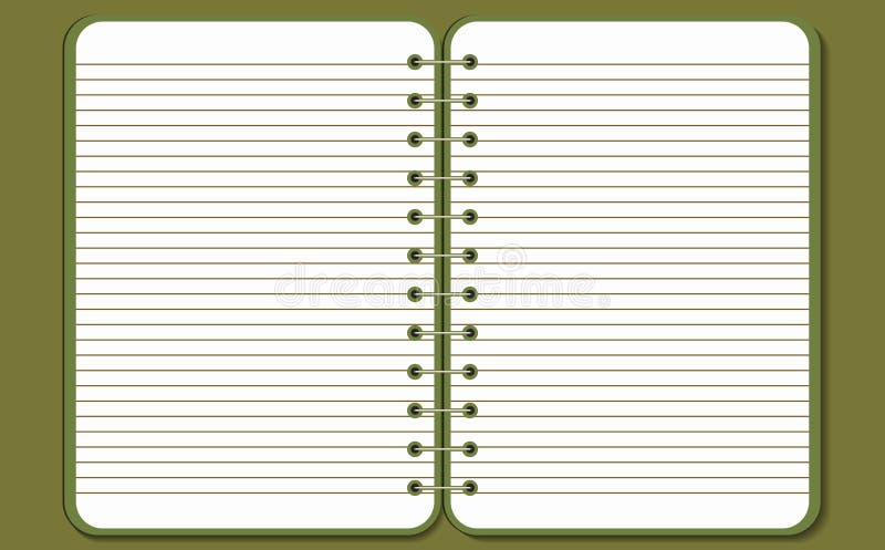 Graph Paper. Open Notepad. Printable Lined Grid Paper with Color Lines ...