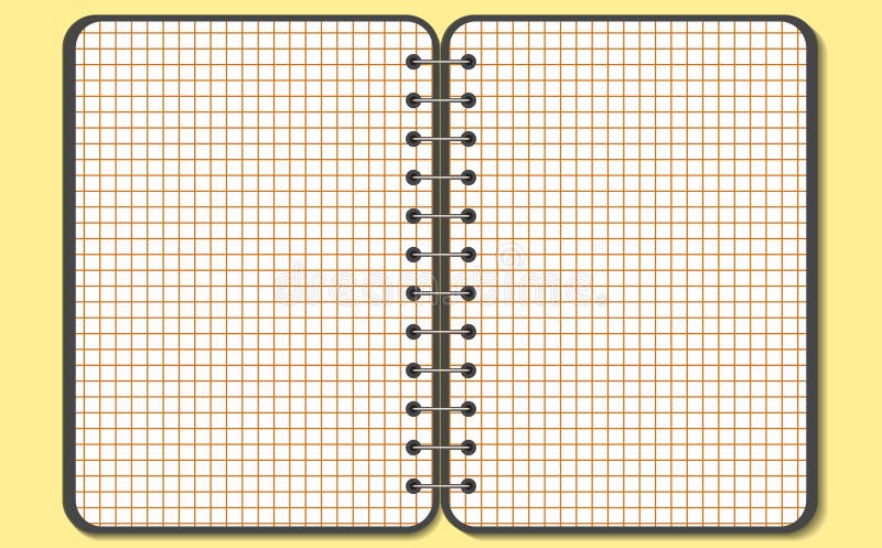 Graph Paper. Open Notepad. Printable Squared Grid Paper with Color ...