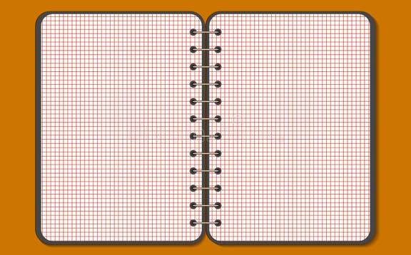 Graph Paper. Open Notepad. Printable Squared Grid Paper with Color ...