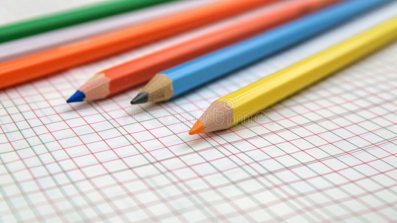 Graph Paper Pads for Individual Use Stock Illustration - Illustration ...
