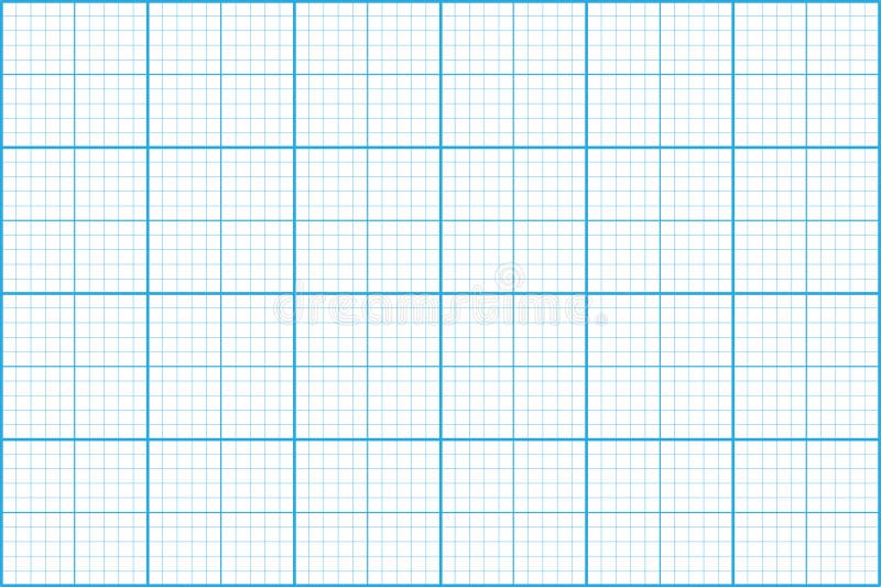 Graph Paper Pattern. Blue Grid Lines. Square Layout. Vector Background ...