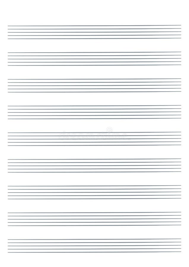 Graph Paper. Printable Grid Paper with Stave on a White Background. a ...