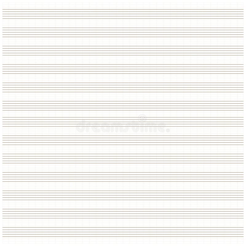 Graph Paper. Printable Grid Paper with Stave on a White Background. a ...