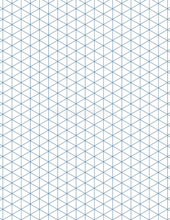 Graph Paper. Printable Isometric Color Grid Paper with Color Lines ...
