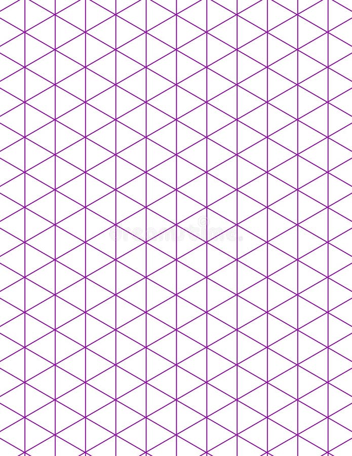 Graph Paper. Printable Isometric Color Grid Paper with Color Lines ...