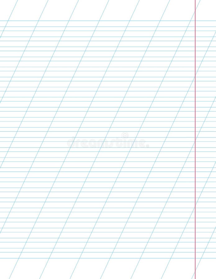 Graph Paper. Printable Lined Grid Paper with Color Horisontal, Diagonal ...