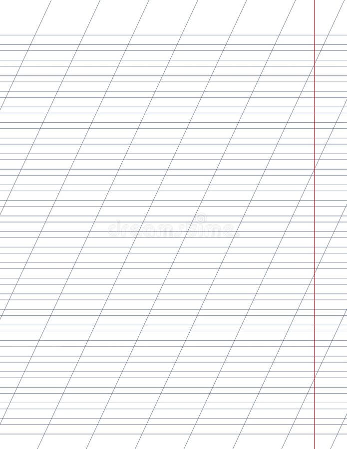 Graph Paper. Printable Lined Grid Paper with Color Horisontal, Diagonal ...