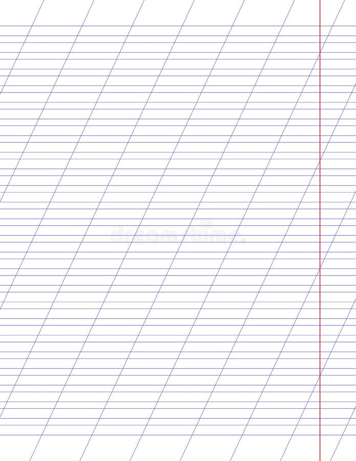 Graph Paper. Printable Lined Grid Paper with Color Horisontal, Diagonal ...