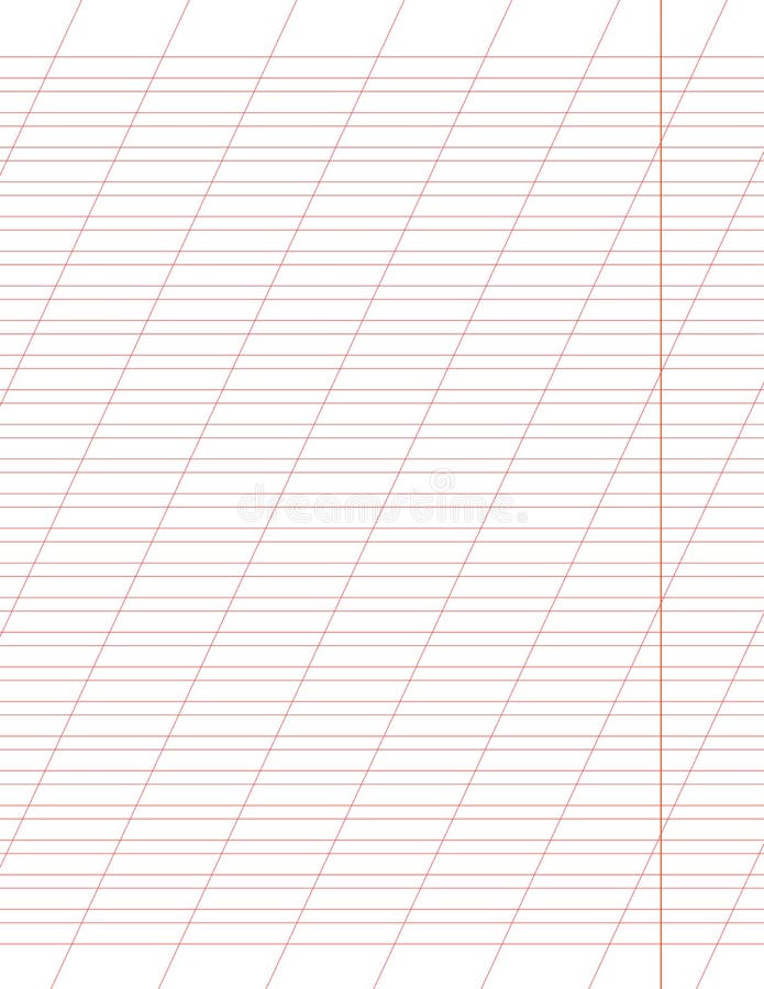 Graph Paper. Printable Lined Grid Paper with Color Horisontal, Diagonal ...