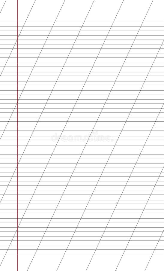 Graph Paper. Printable Lined Grid Paper with Color Horisontal, Diagonal ...