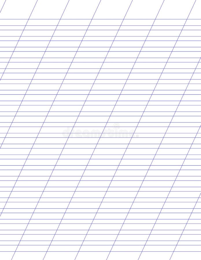 Graph Paper. Printable Lined Grid Paper with Color Horisontal, Diagonal ...