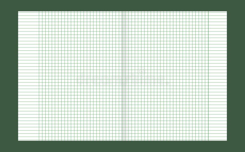 Graph Paper. Printable Lined and Squared Grid Paper with Color Lines Stock Vector - Illustration ...