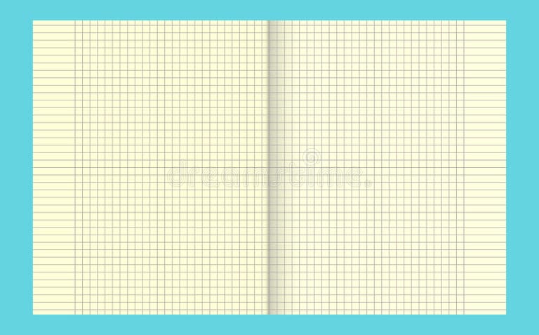 Graph Paper. Printable Lined and Squared Grid Paper with Color Lines ...