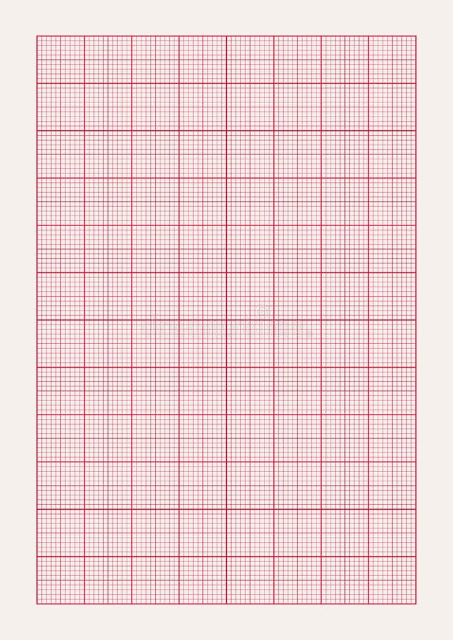 Graph Paper. Printable Millimeter Grid Paper with Color Lines Stock ...