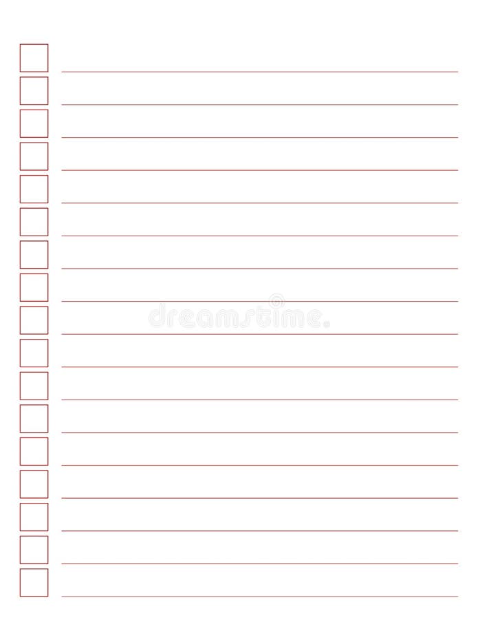 Graph Paper. Printable To Do List with Check Boxes, Checklist, Grid ...