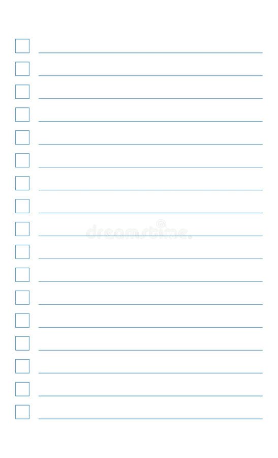 Graph Paper. Printable To Do List with Check Boxes, Checklist, Grid ...