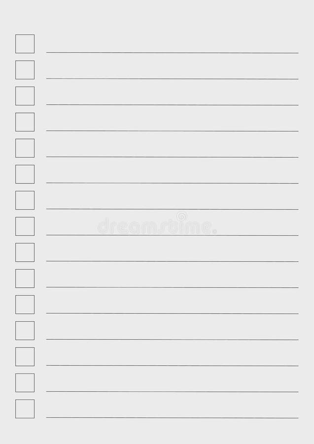 Checklist Writing Horizontal Stock Illustrations – 81 Checklist Writing ...