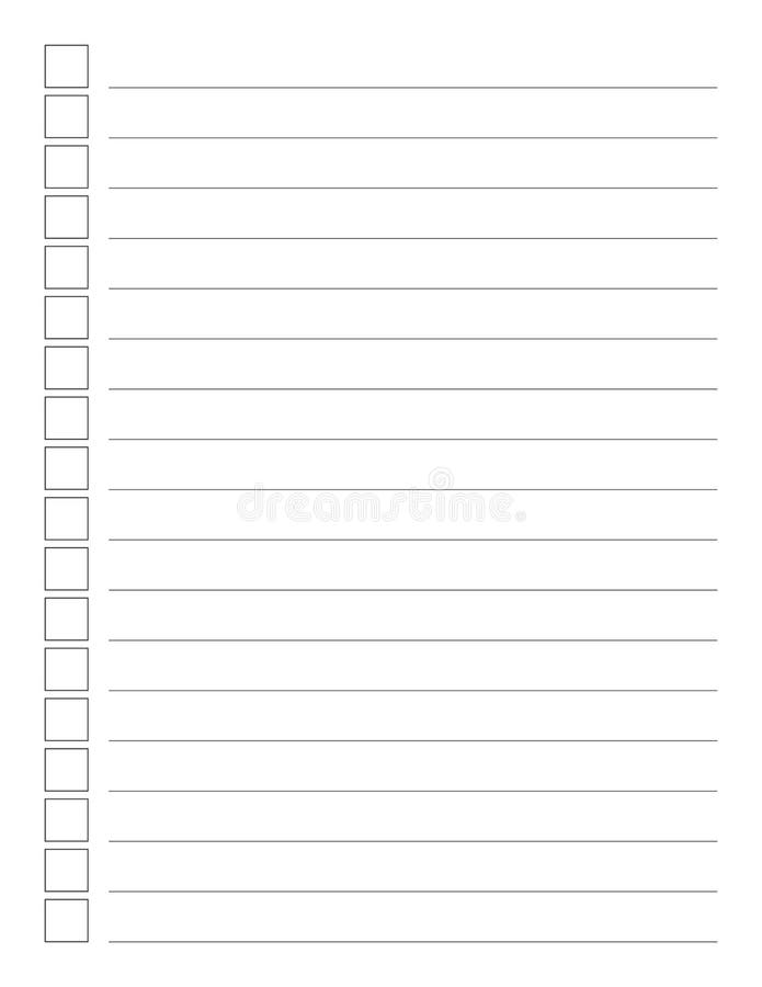 Graph Paper. Printable To Do List with Check Boxes, Checklist, Grid ...