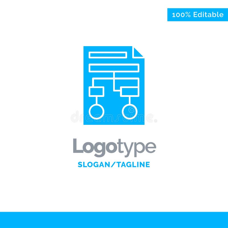 Graph, Paper, Process, Wireframe, Document Blue Solid Logo Template ...