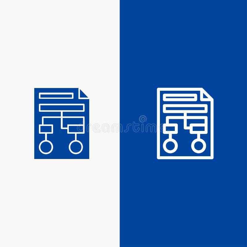Graph, Paper, Process, Wireframe, Document Line and Glyph Solid Icon ...
