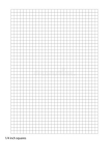 Graph Paper Quarter Inch Squares Printable Template A4 Notebook Format ...