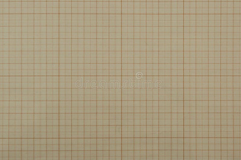 Graph Paper with Quartered Sub Sections. Light Brown Line Stock Image ...