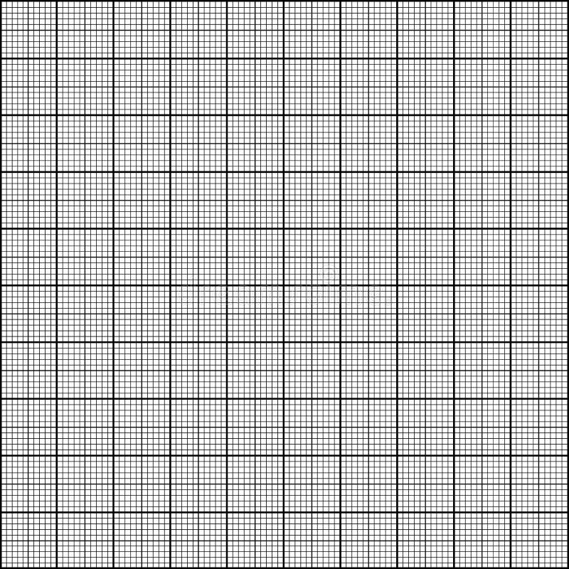Graph Paper - Seamless Pattern Over White Background - Vector ...