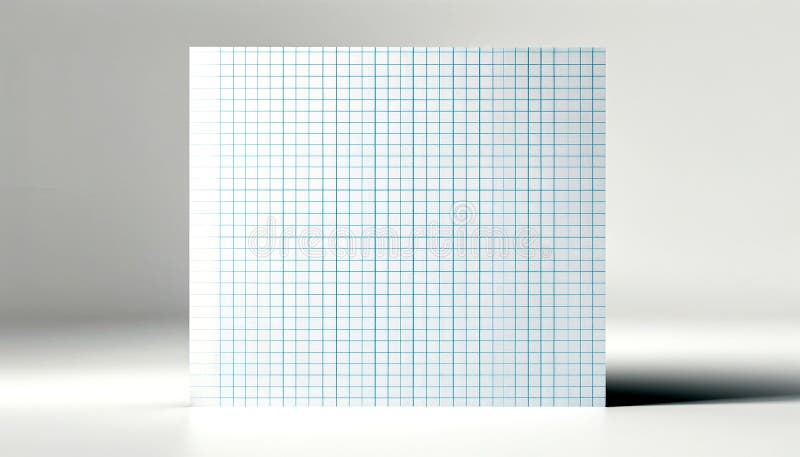 Blank Graph Paper Resting on a Clean White Surface for Creative ...