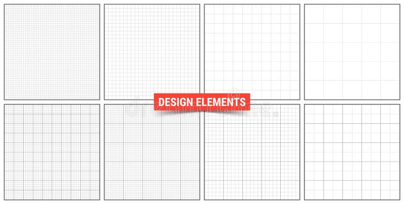 Graph Paper, Vector Design Elements. Backgrounds for Technical ...