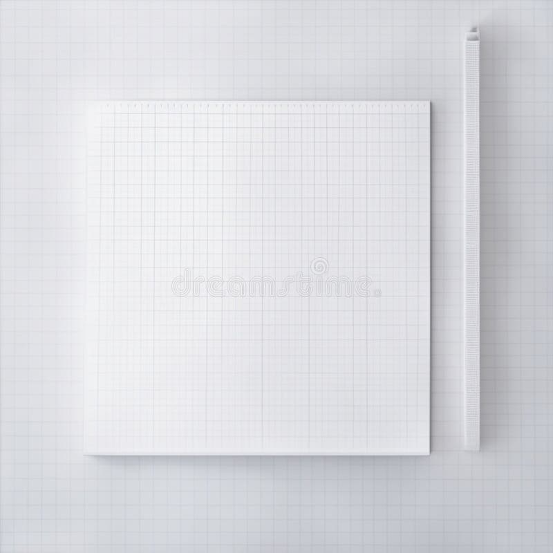 Graph Paper View from Above Illustration Stock Illustration ...